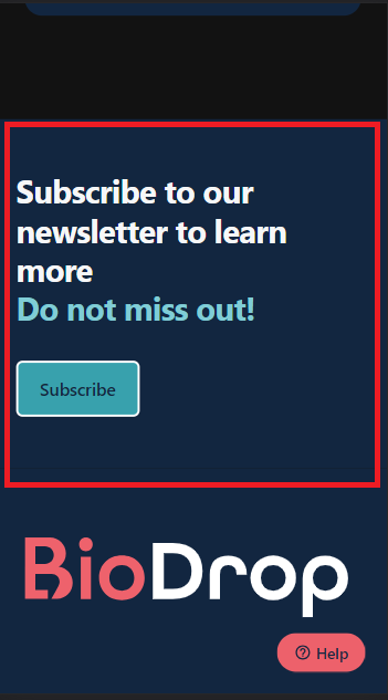 Misalignment of the section in Mobile view · Issue #9012 · EddieHubCommunity/BioDrop · GitHub