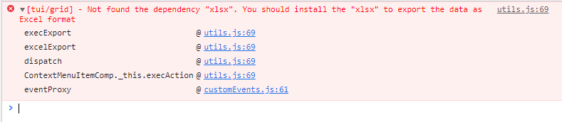Export Excel이 안되네요 · Issue #1668 · nhn/tui.grid · GitHub