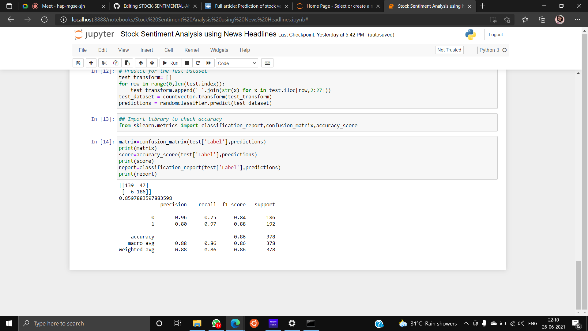 GitHub - MKSanjana/STOCK-SENTIMENTAL-ANALYSIS