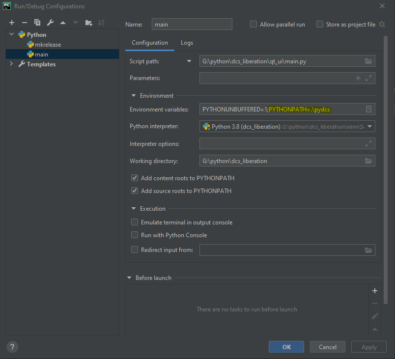 Current master branch does not build: incorrect pydcs dependency ...