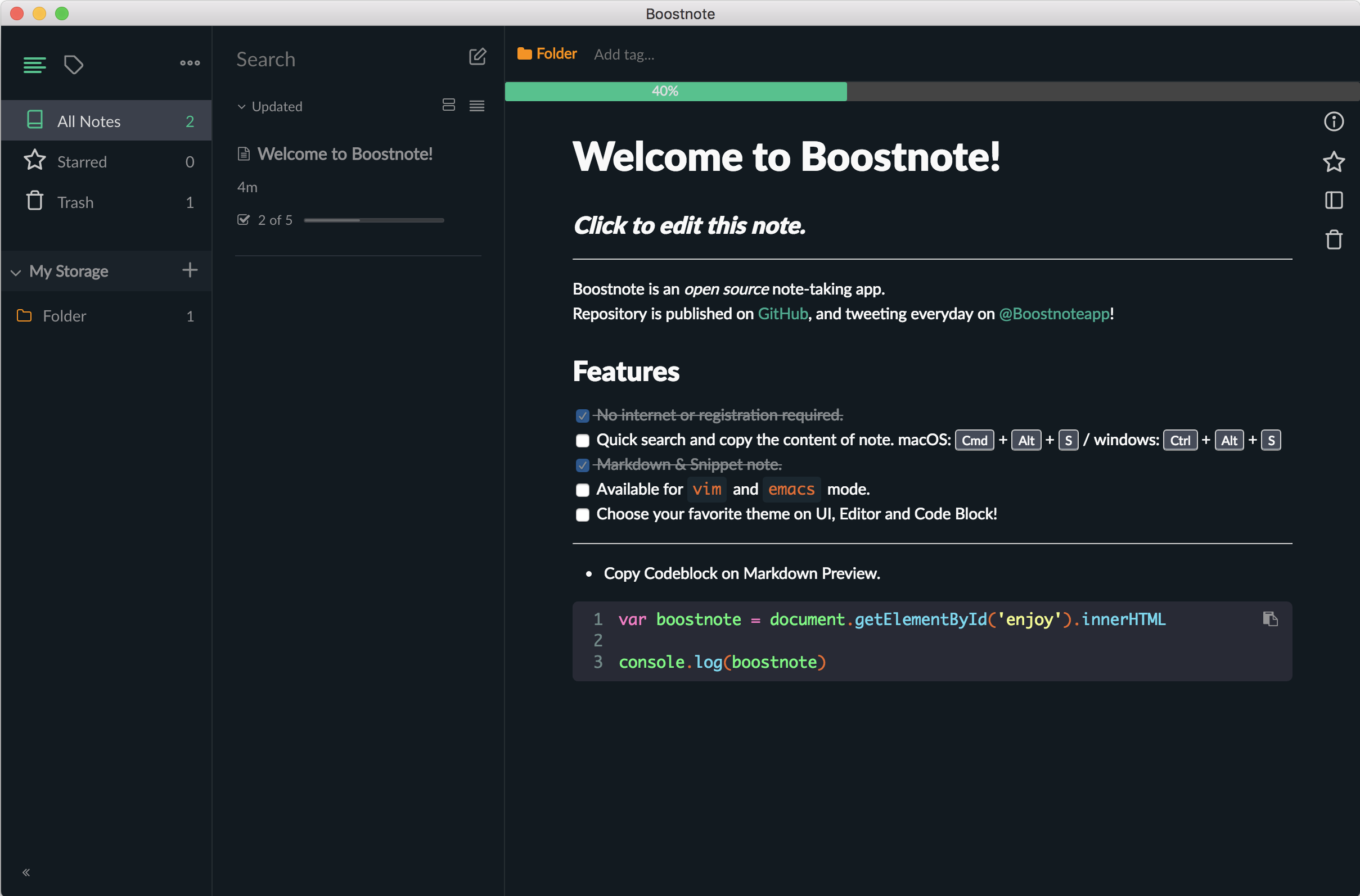 📣 Improve the Dark Theme · Issue #1255 · BoostIO/BoostNote-Legacy · GitHub