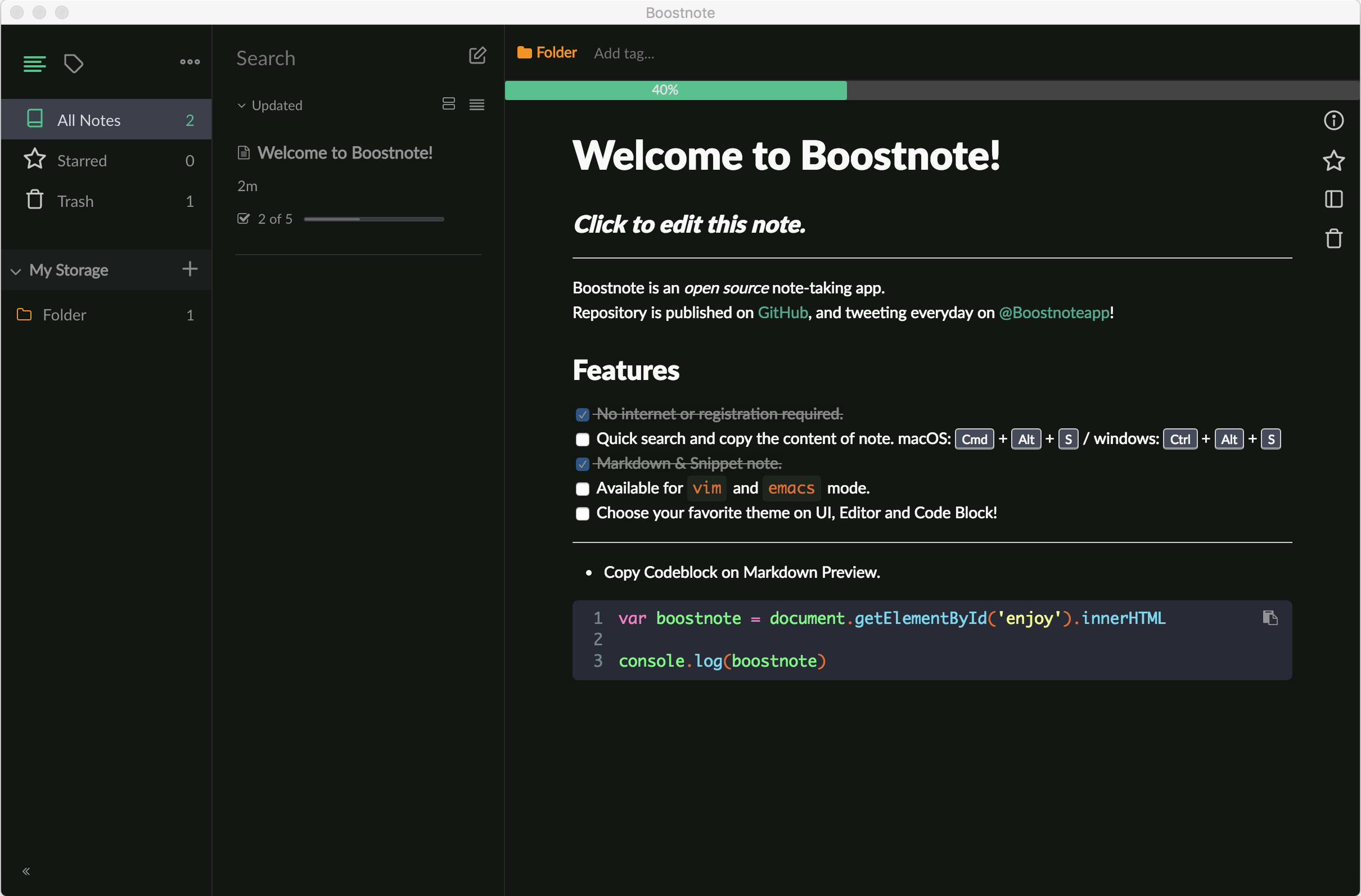 📣 Improve the Dark Theme · Issue #1255 · BoostIO/BoostNote-Legacy · GitHub