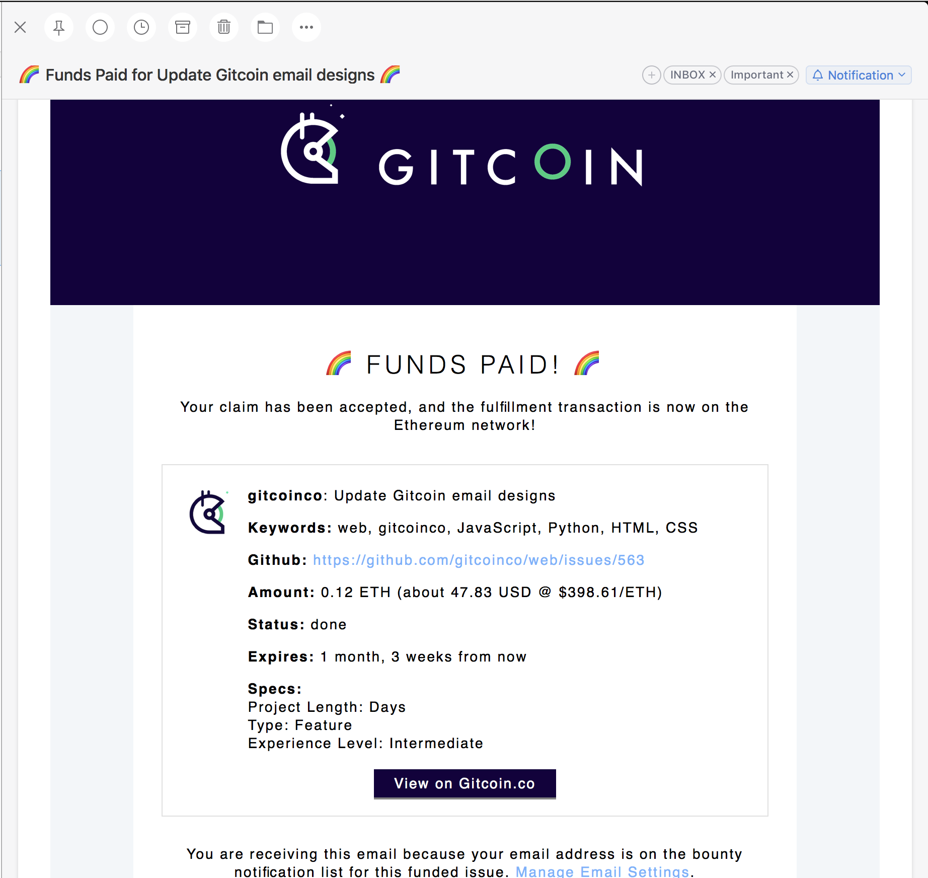 Update Gitcoin Email Designs · Issue #563 · gitcoinco/web · GitHub