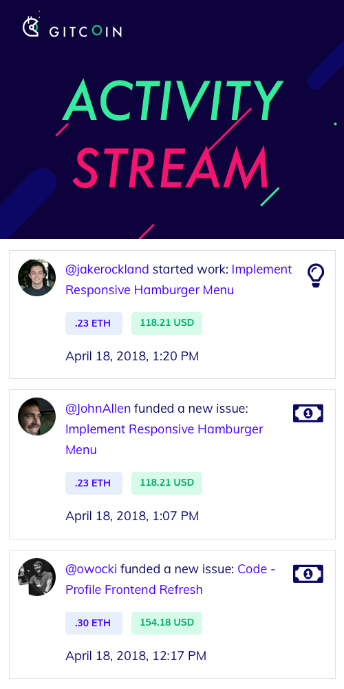 design - gitcoin.co/activity · Issue #804 · gitcoinco/web · GitHub