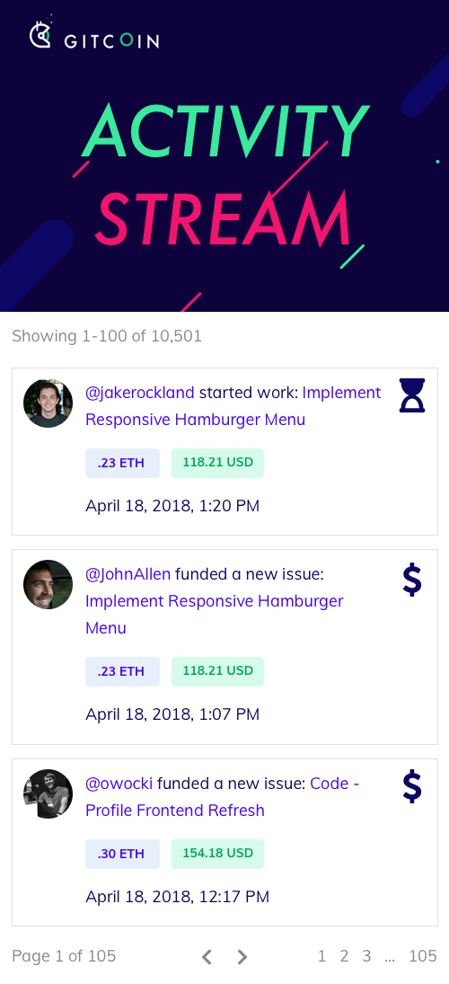design - gitcoin.co/activity · Issue #804 · gitcoinco/web · GitHub