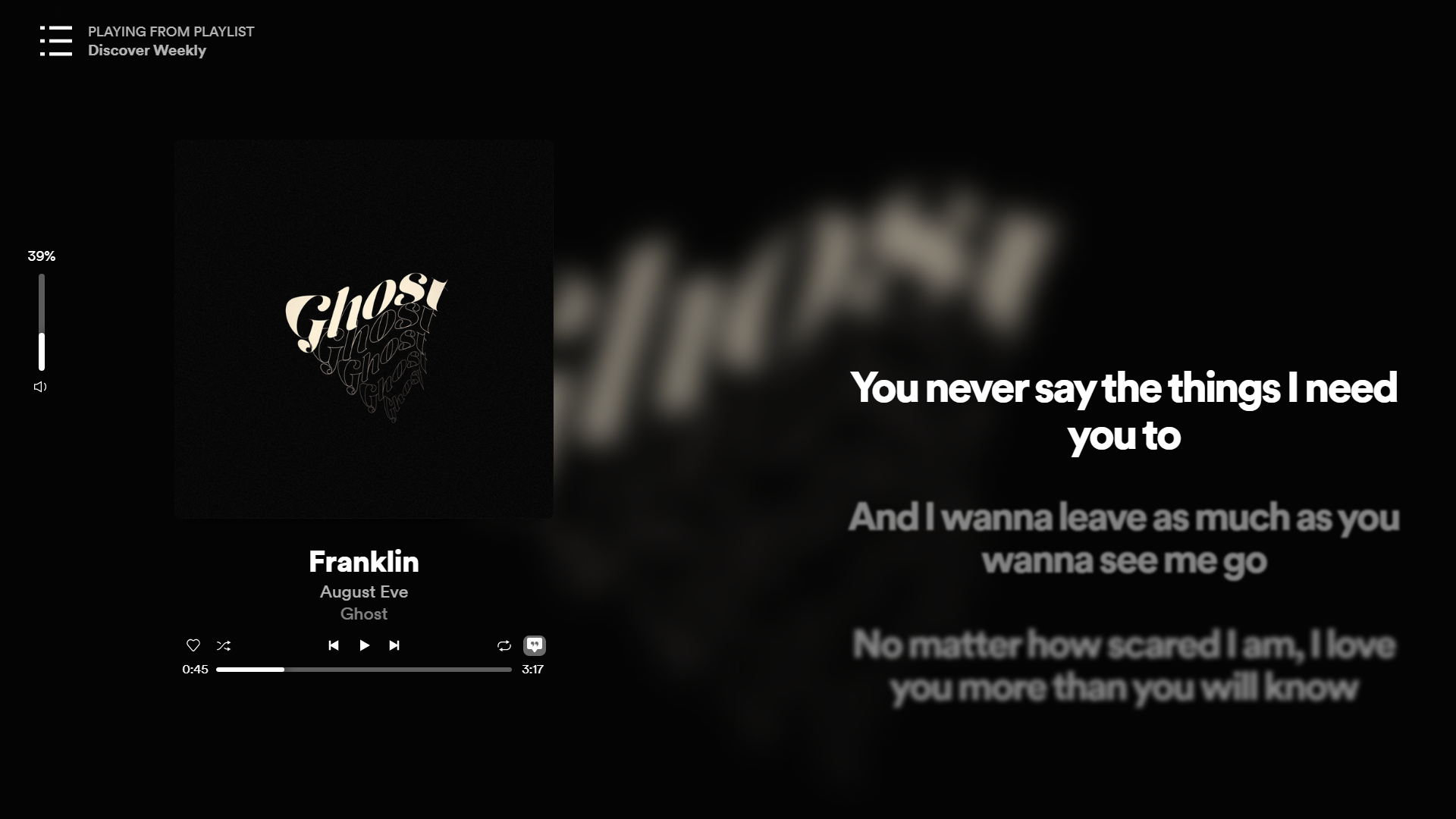 Center lyrics for fullScreen.js? · Issue #9 · daksh2k/Spicetify-stuff · GitHub
