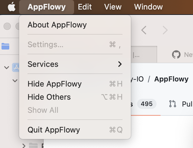 [FR] Use platform native shortcut for settings · Issue #3317 · AppFlowy ...