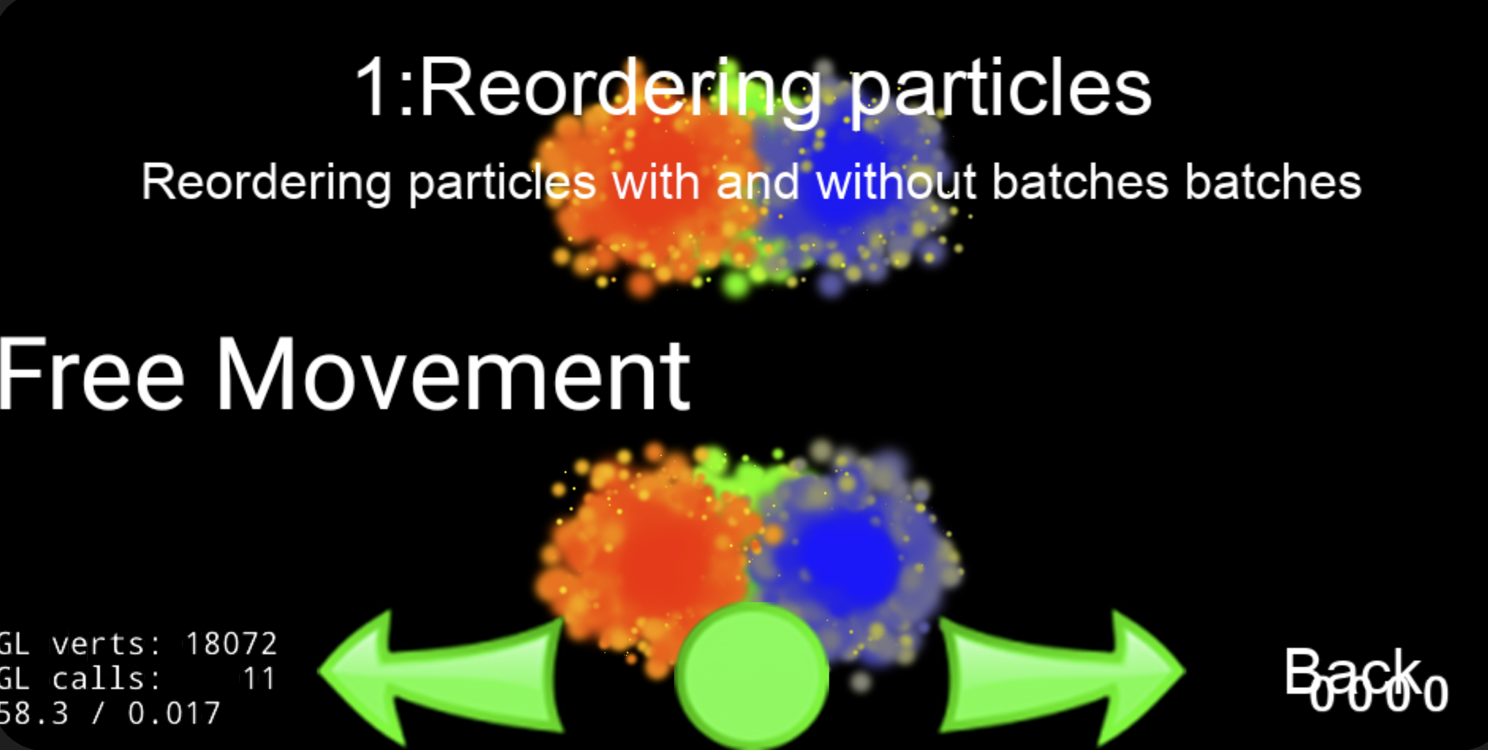 [Android] 2D particle effect issue when application is running on real ...