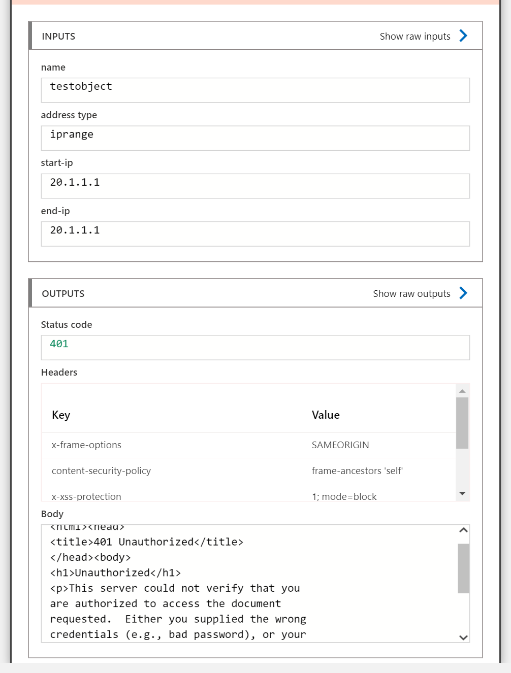 Fortinet Connector doesn't authenticate - cannot create objects via playbook · Issue #2906 ...