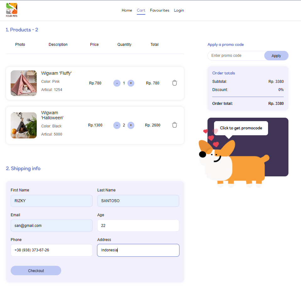GitHub - thesantoso/petshop-react: A React petshop application