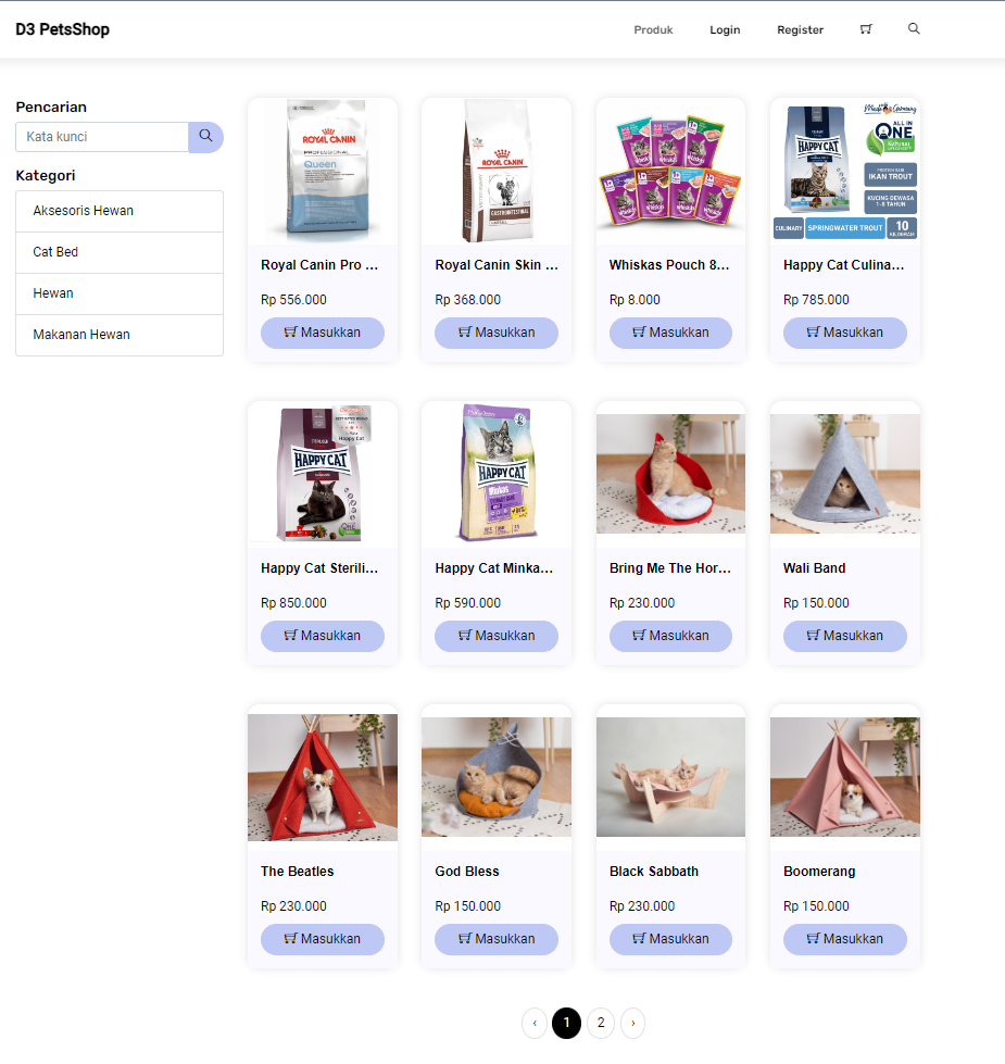 GitHub - thesantoso/D3petshop: Laravel Petshop