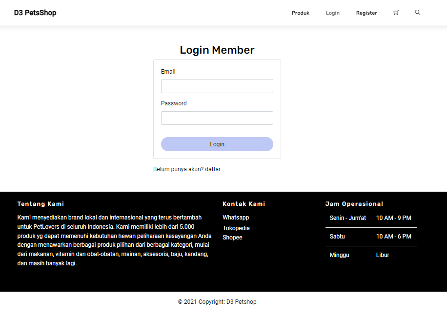 GitHub - thesantoso/D3petshop: Laravel Petshop
