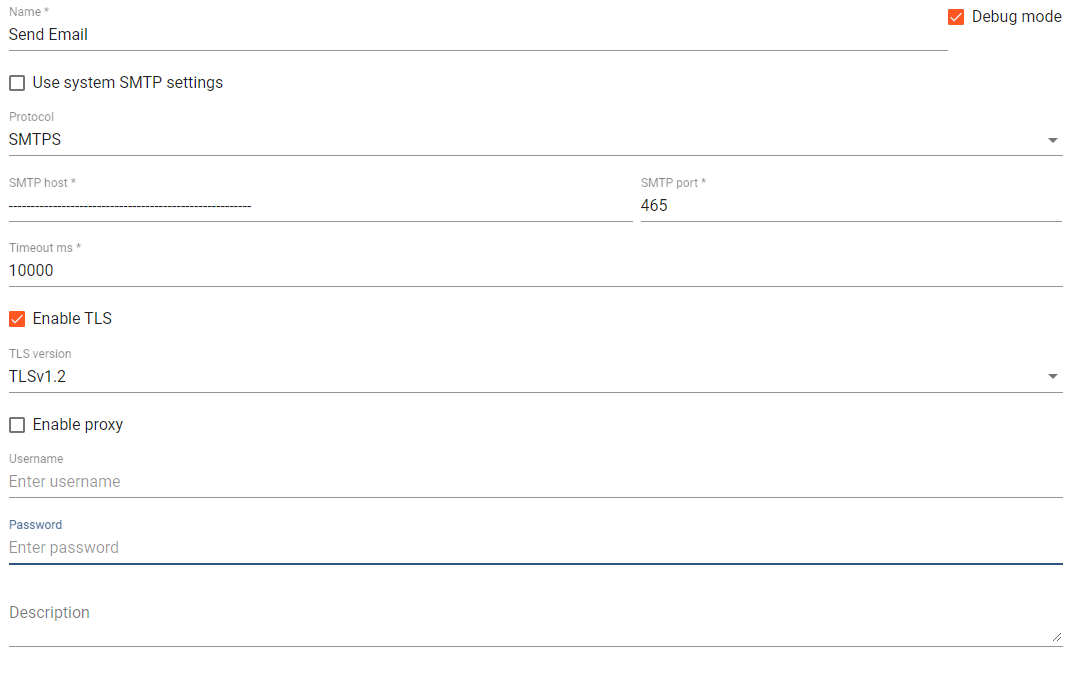 [Bug] Error using system SMTP settings. SMTP works when configuring ...