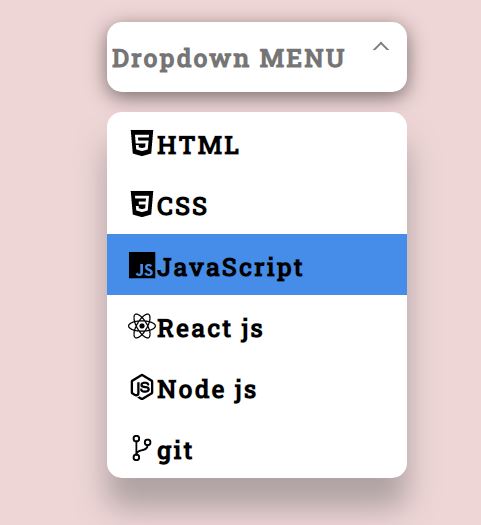GitHub - Mat-Fraser/Drop-down-menu
