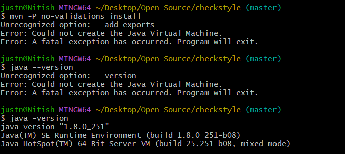 Unable To Build The Projects Locally · Issue 12197 · Checkstyle Checkstyle · Github
