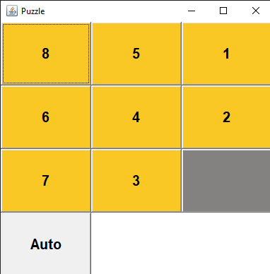 GitHub - PranavSangave/PuzzleGame: Java 3x3 Puzzle Game with Auto Solve Function