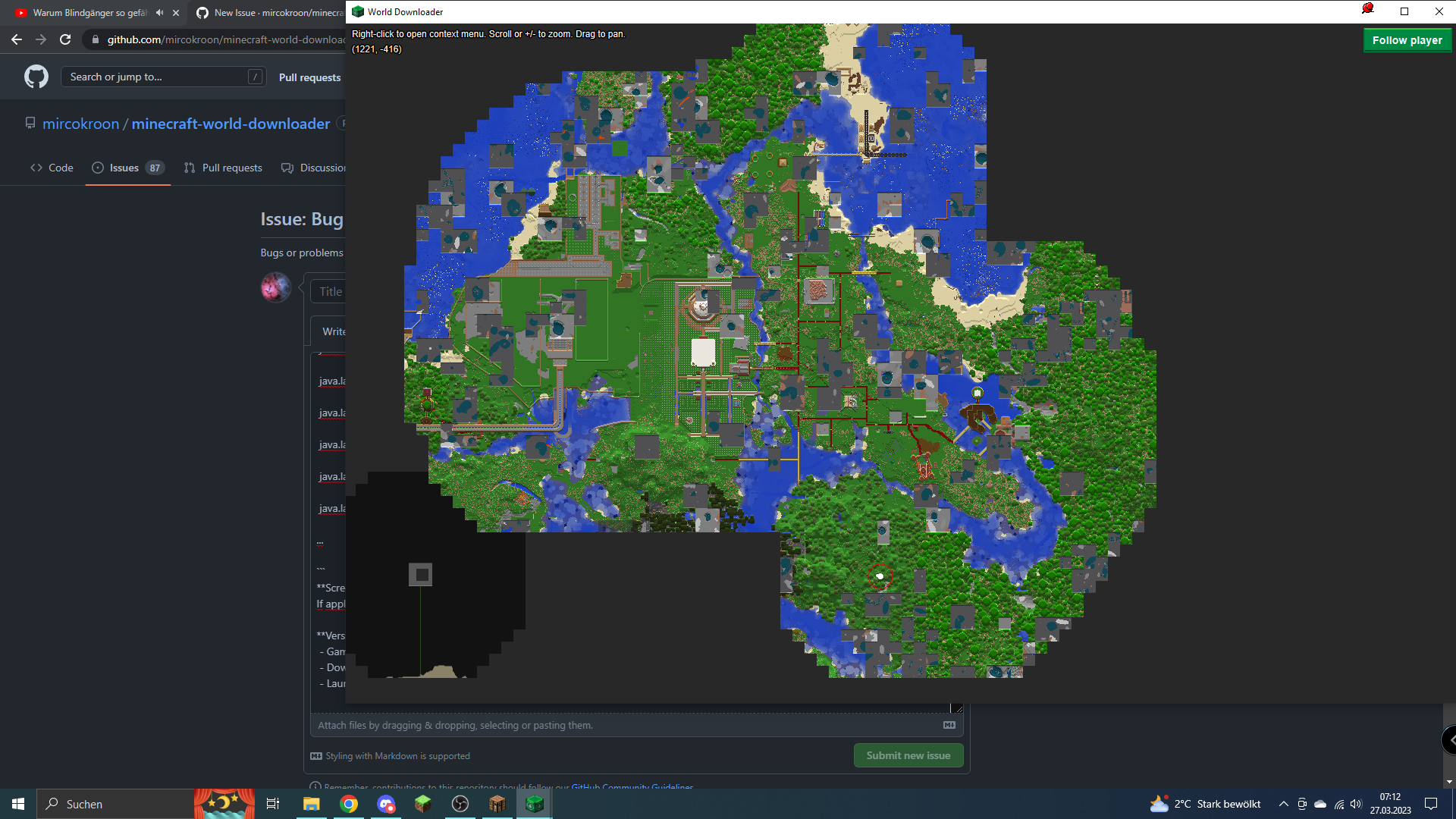 Application crashes · Issue #502 · mircokroon/minecraft-world-downloader · GitHub