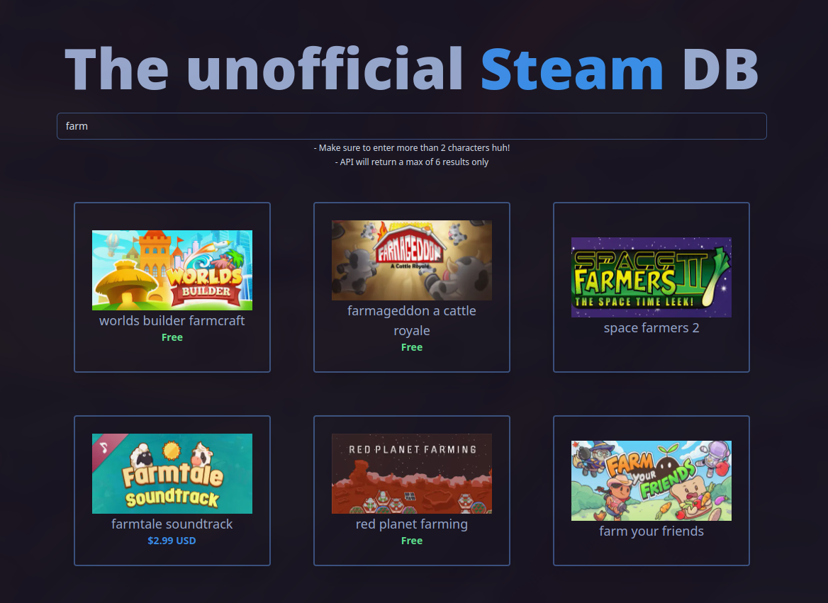 GitHub - omarahm3/serverless-steam-prices: serverless steam database