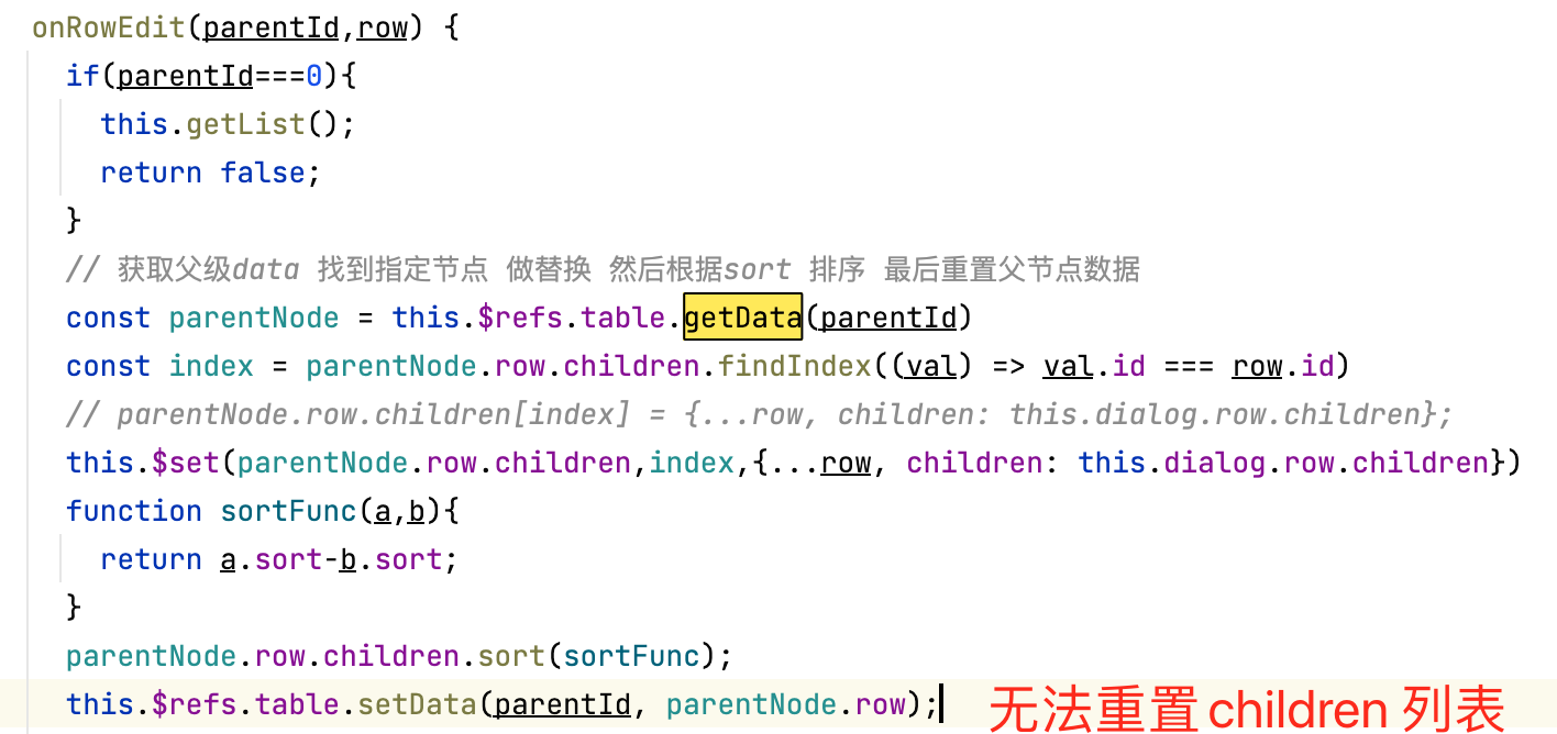 [EnhancedTable] 能否获取同一级的row 且重置同一级row 例如做排序 不调用 resetData 刷新整个数据 · Issue #2005 · Tencent/tdesign ...