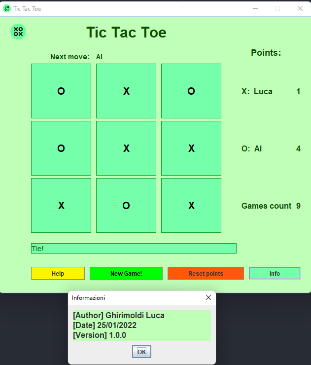 GitHub - Luca-x64/TicTacToe: TicTacToe with Java Swing and IA