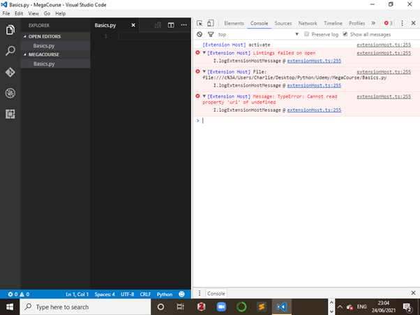 Error While Trying To Install An Extension Typeerror Parameter Url Must Be A String Not