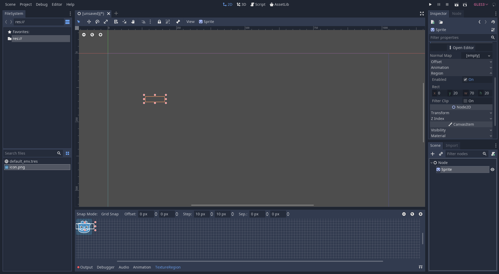 Godot 3.1 AtlasTexture region editor doesn't work · Issue #22789 · godotengine/godot · GitHub