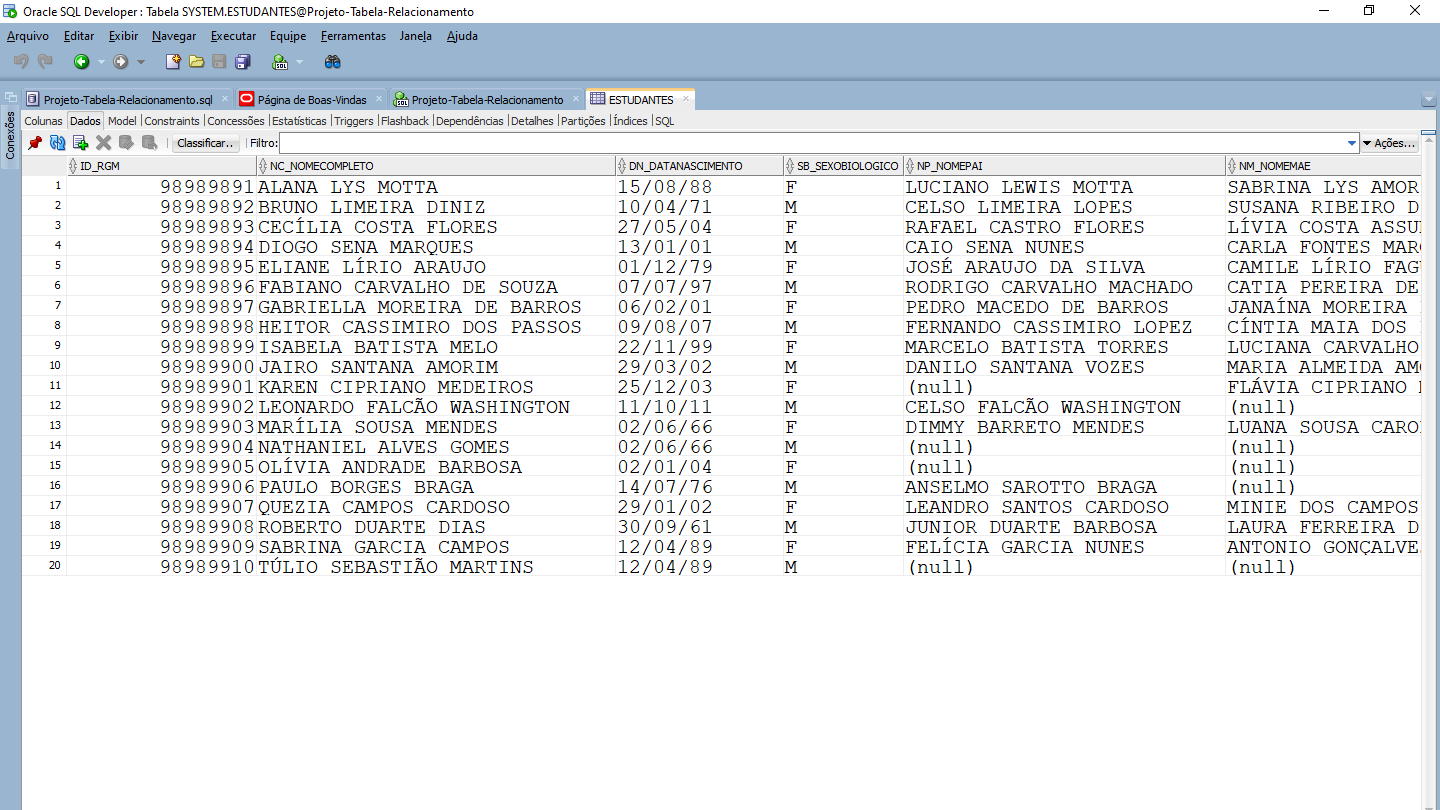 GitHub - gabrielrdebarros/Projeto_Tabela_Relacionamento: Tabela ...