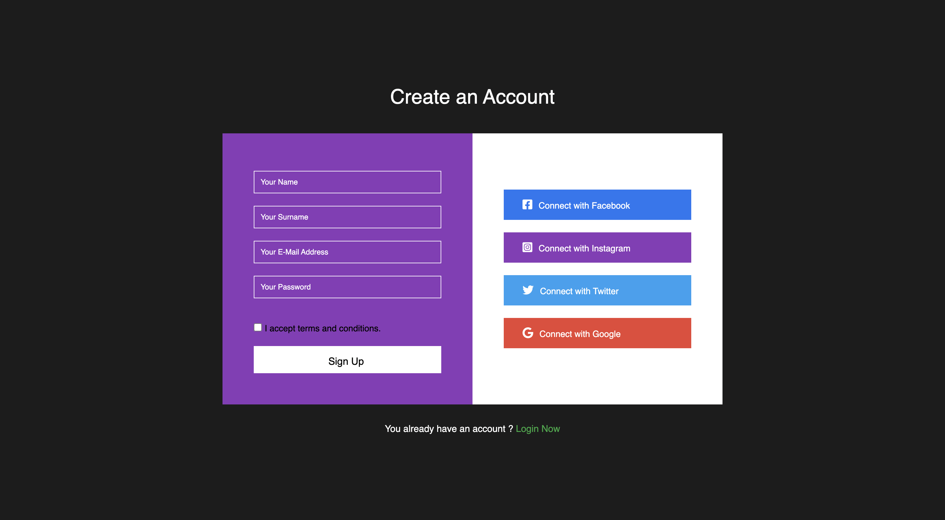 GitHub - aberkayk/Sign-Up-Page: Sign Up form created with HTML & CSS