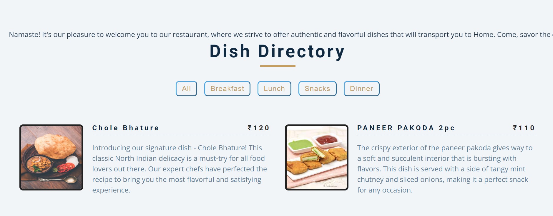 GitHub - akash12singh/Dish-Directory: Dish Directory project is a website that showcases a menu ...