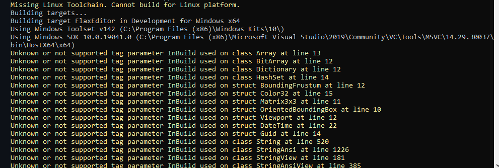Visual Studio 2019 compile error · Issue #554 · FlaxEngine/FlaxEngine · GitHub