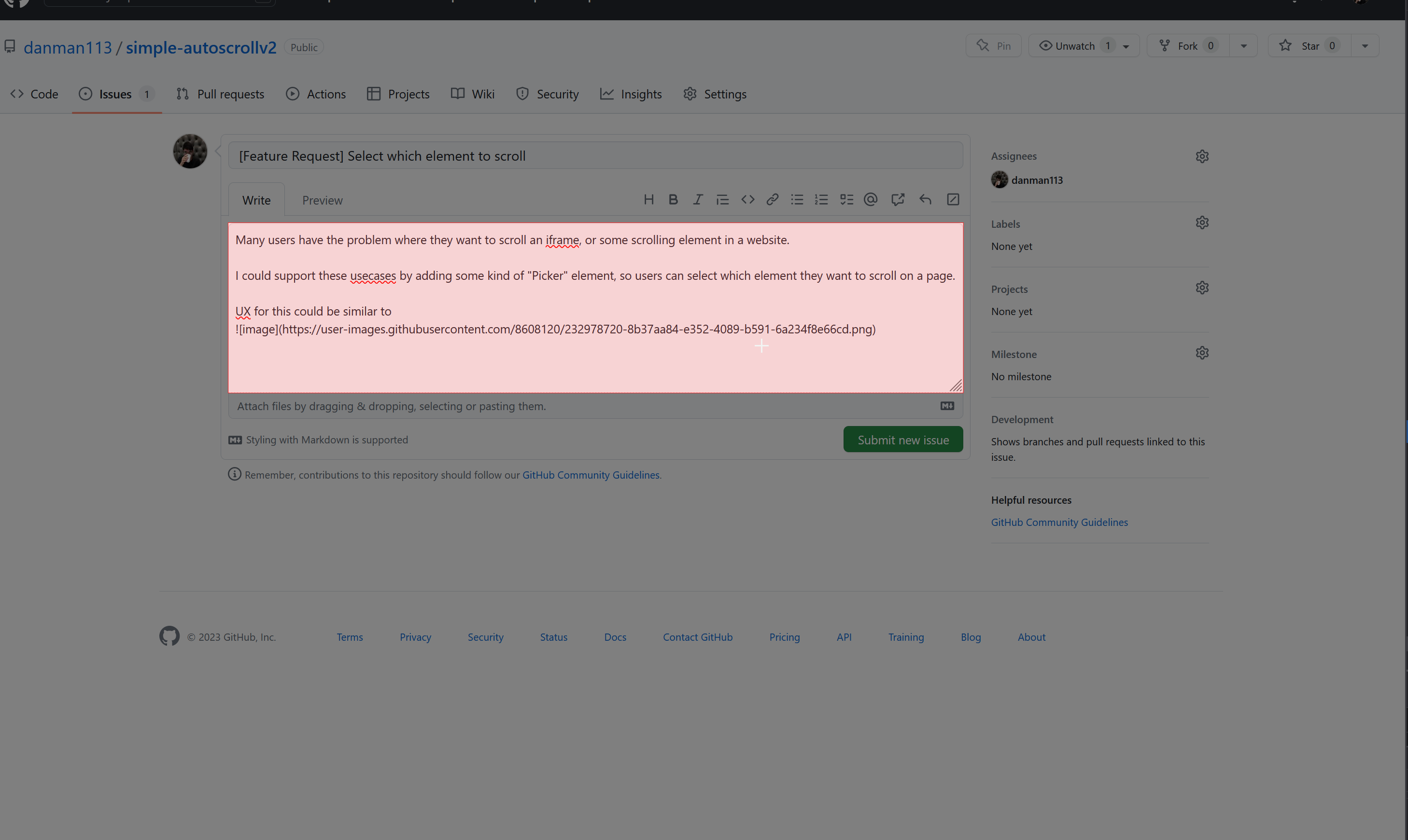 [Feature Request] Select which element to scroll · Issue #2 · danman113/simple-autoscrollv2 · GitHub
