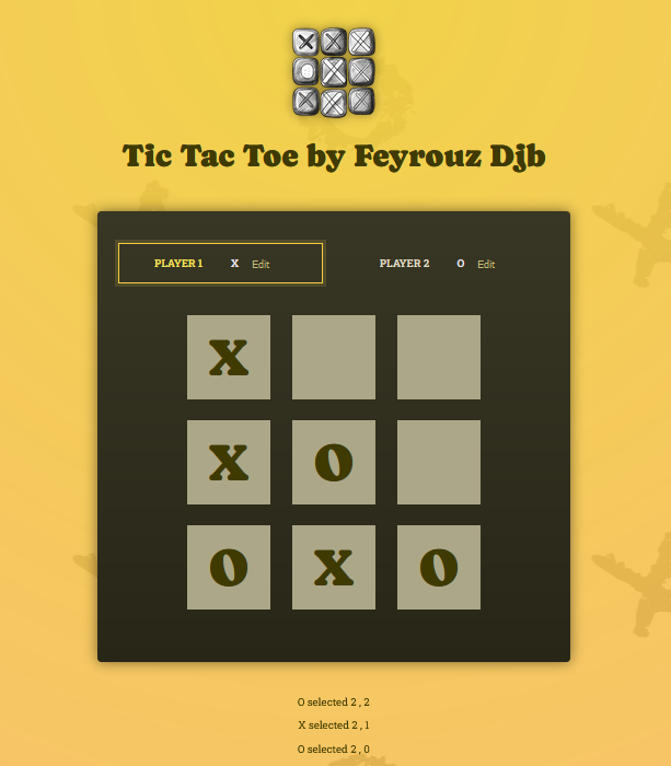 GitHub - feyrouzdjebbara/Tic_Tac_Toe-by-Feyrouz-Djb