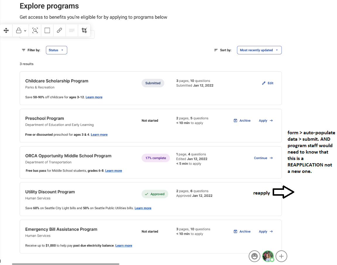 Alert applicants when they need to re-apply for their programs · Issue #1497 · civiform/civiform ...