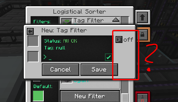Logistical Sorter: add stack size setting for tag-based filters · Issue ...