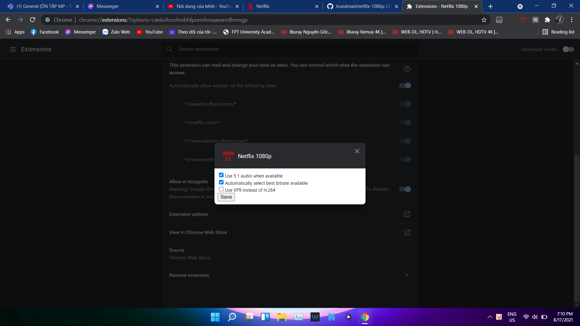 Netflix - 1080P Max Bitrate · Issue #117 · truedread/netflix-1080p · GitHub