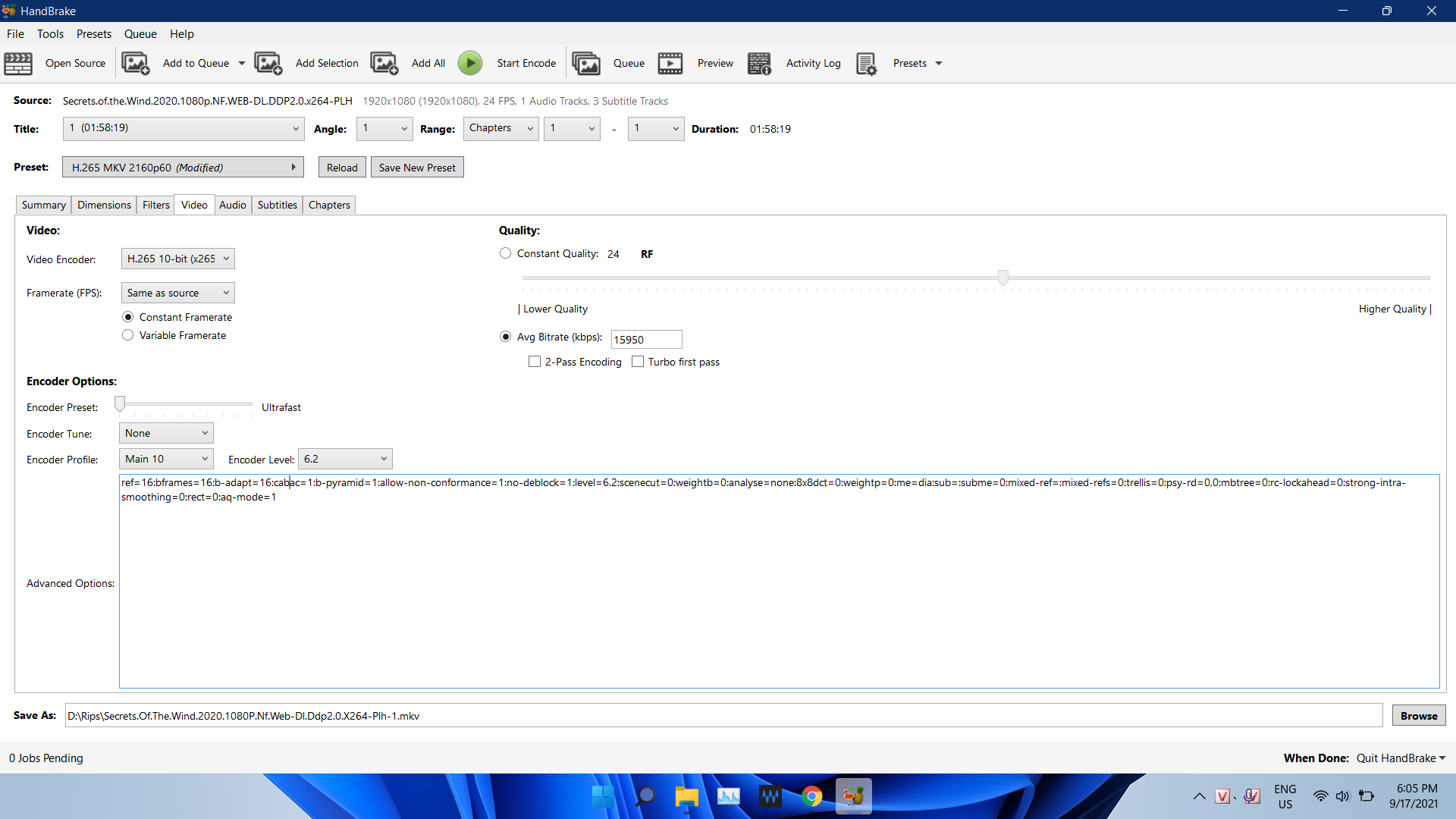 CABC Ref Frames 16 not run with H265 codec · Issue #3868 · HandBrake/HandBrake · GitHub