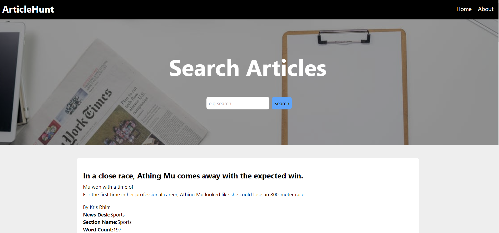 GitHub - Vivekyd6/Article-Hunt: This is an Article serving web apps which will shows the recent ...