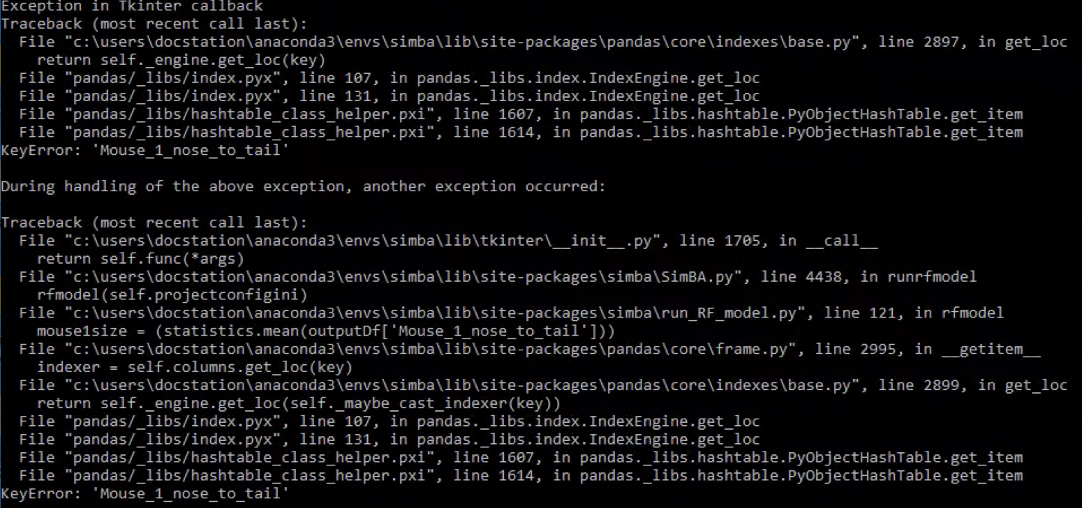 I got a KeyError when run RF model after I updated to 1.2.29. · Issue ...