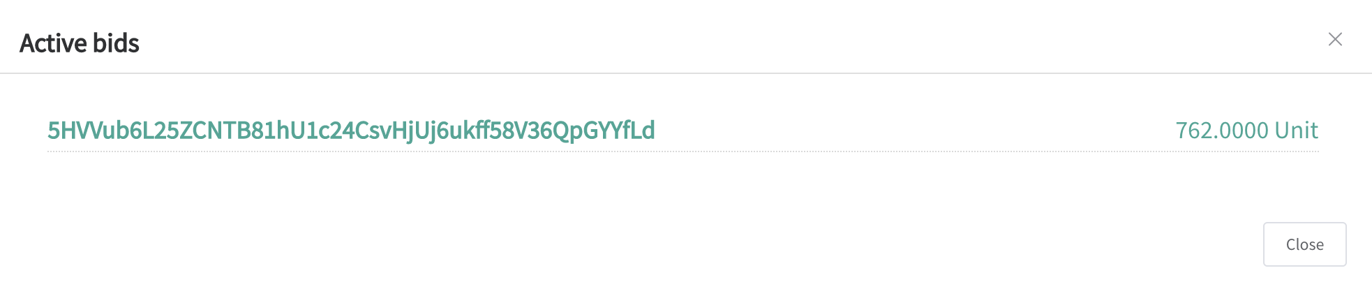 Active bids - change unit of measure · Issue #201 · tearust/tea-browser-wallet · GitHub