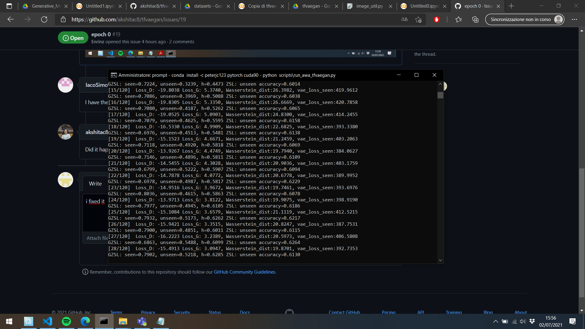 epoch 0 · Issue #19 · akshitac8/tfvaegan · GitHub