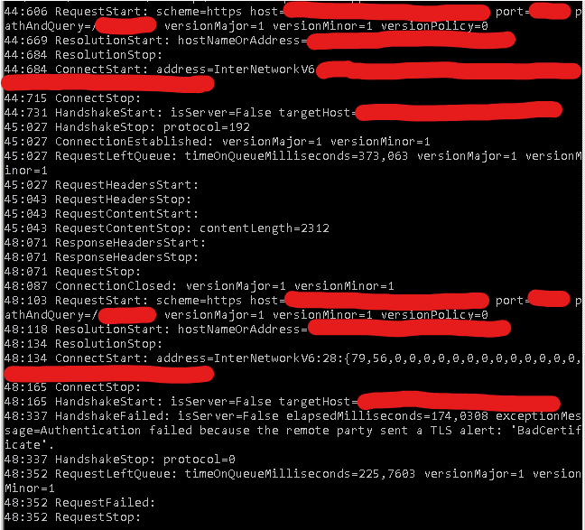 Tls Handshake Fails On Client But Works On Webrequest · Issue 87571 · Dotnetruntime · Github 6057