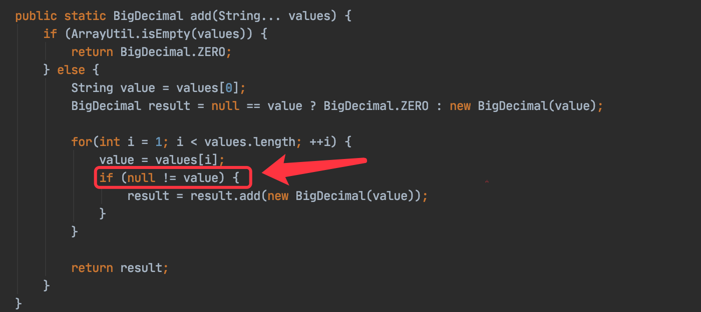 NumberUtil的add方法判空不严谨 · Issue #1664 · dromara/hutool · GitHub