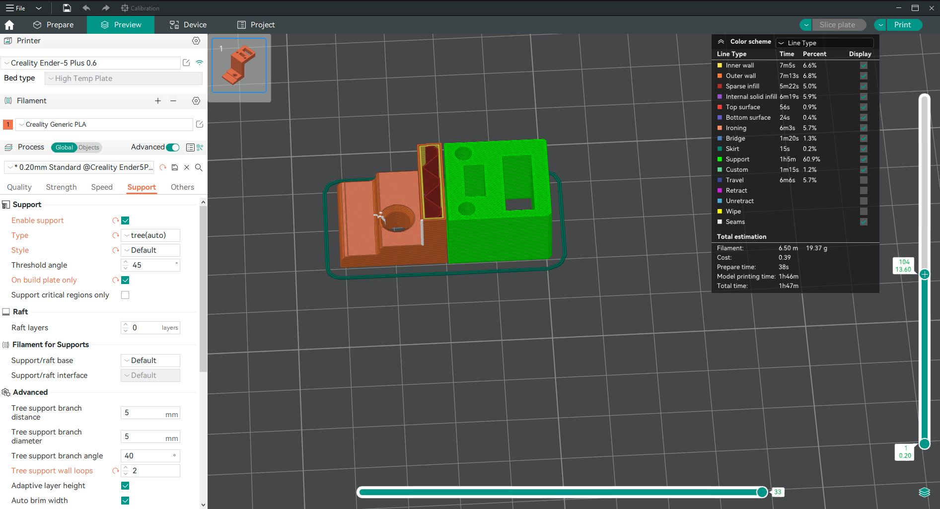 Orca Slicer Support Is Solid Printing 100 Infill · Issue 1303