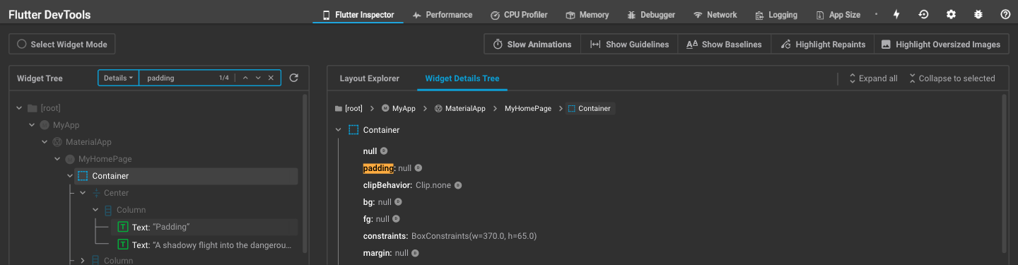 Proposal: Improve widget selection in the inspector · Issue #3489 · flutter/devtools · GitHub