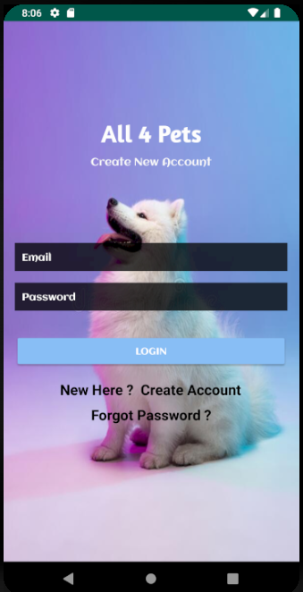 GitHub - MAD-Project-2021/All-4-Pets: Android Studio mini project