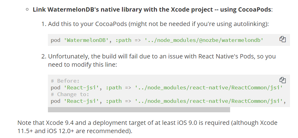 4.12.0 IOS can't build(WatermelonDB not installed) · Issue #2628 · RocketChat/Rocket.Chat ...