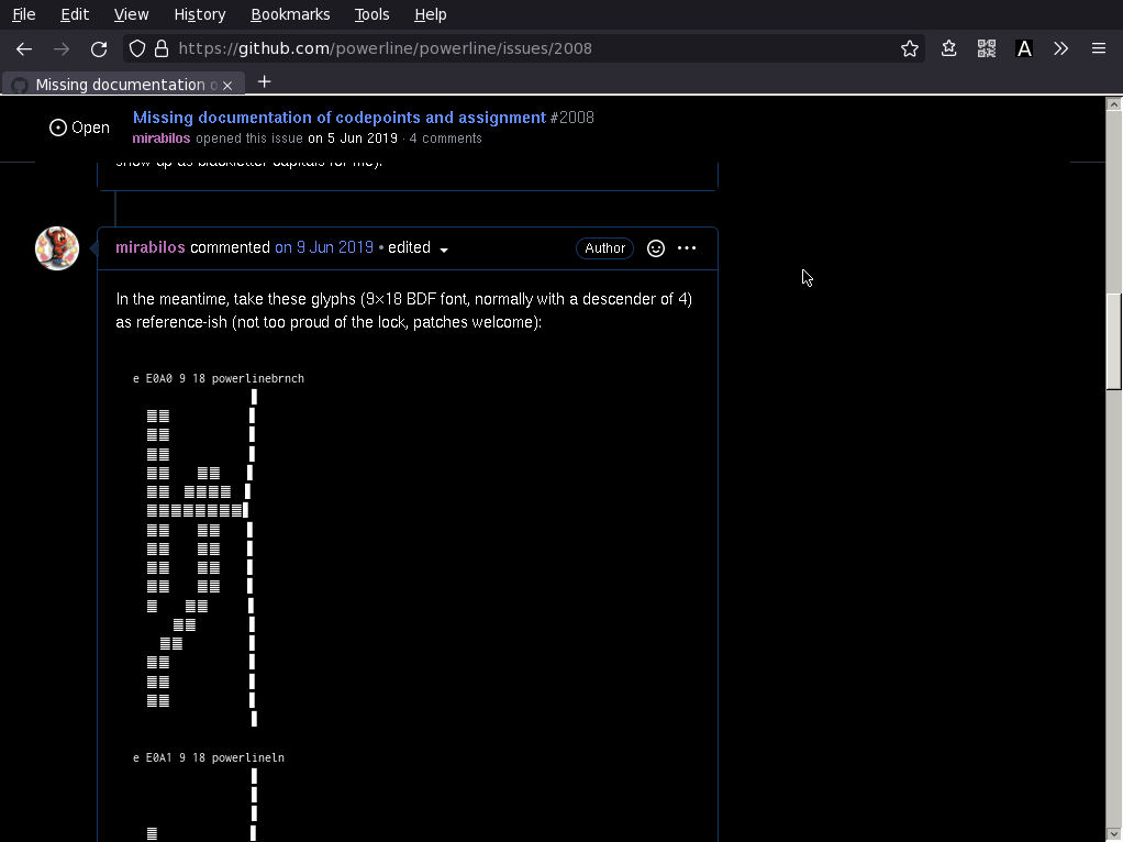 Missing documentation of codepoints and assignment · Issue #2008 · powerline/powerline · GitHub