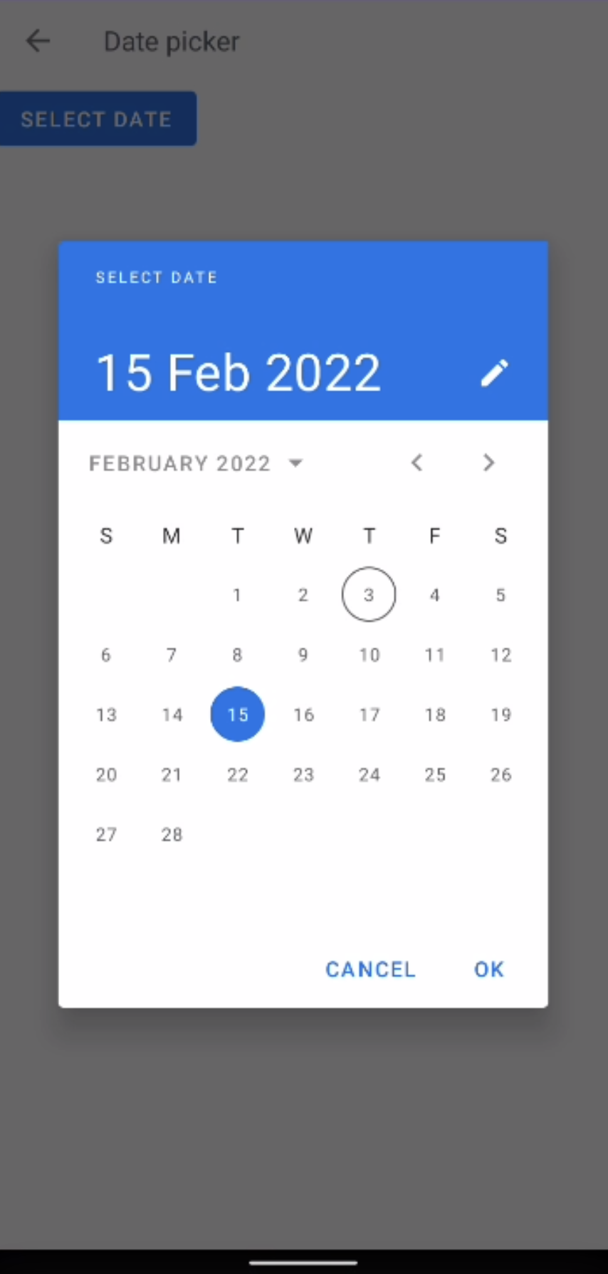 Datacapture, add material date picker to datacapture module. · Issue ...