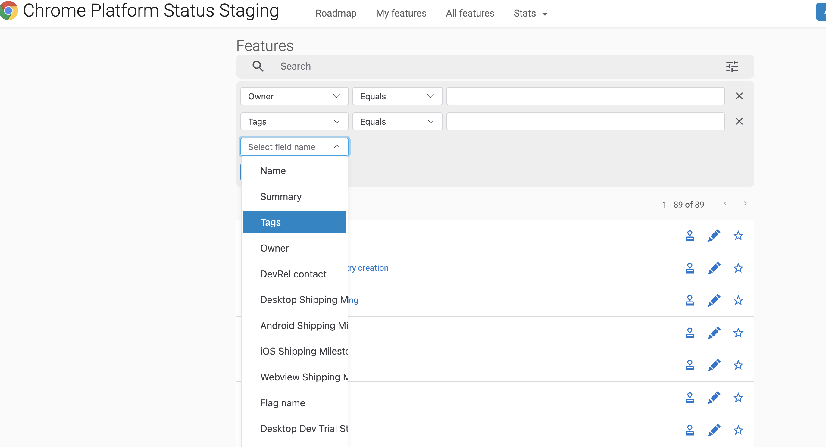 Font size for feature search in dropdown menus · Issue #2412 · GoogleChrome/chromium-dashboard ...